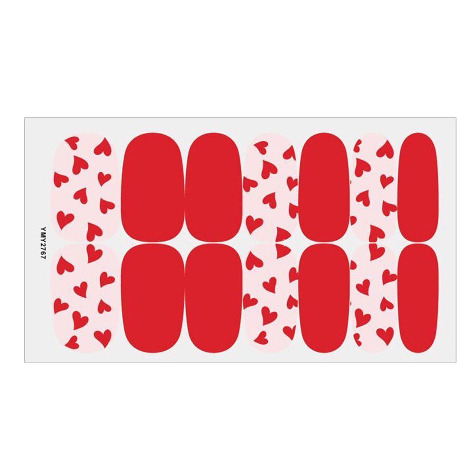 Nail Hoot Nail Stickers Pink Style Full Wraps Polish Stickers Self ...