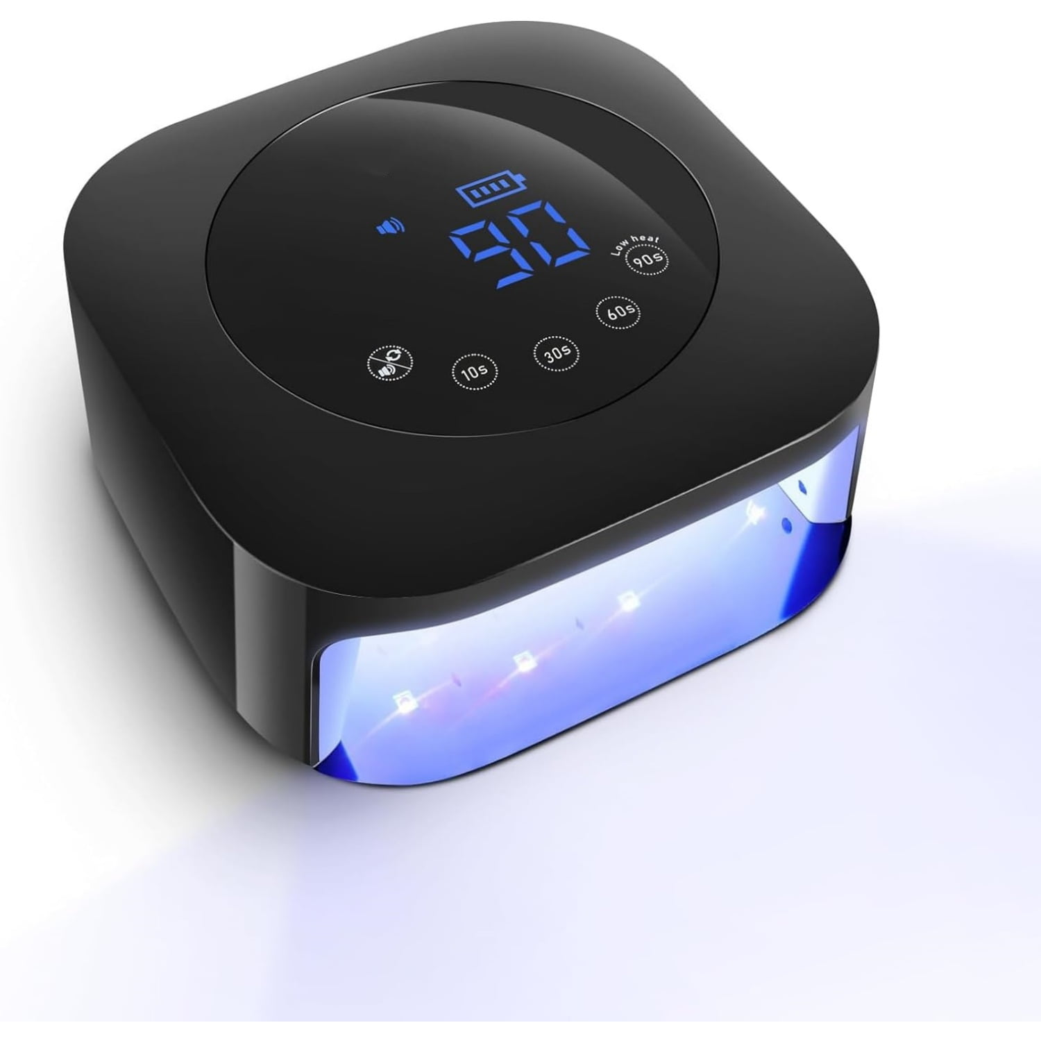 Nail Lamp 54W Rechargeable Nail Dryer Gel Polish Light with Large Touch ...