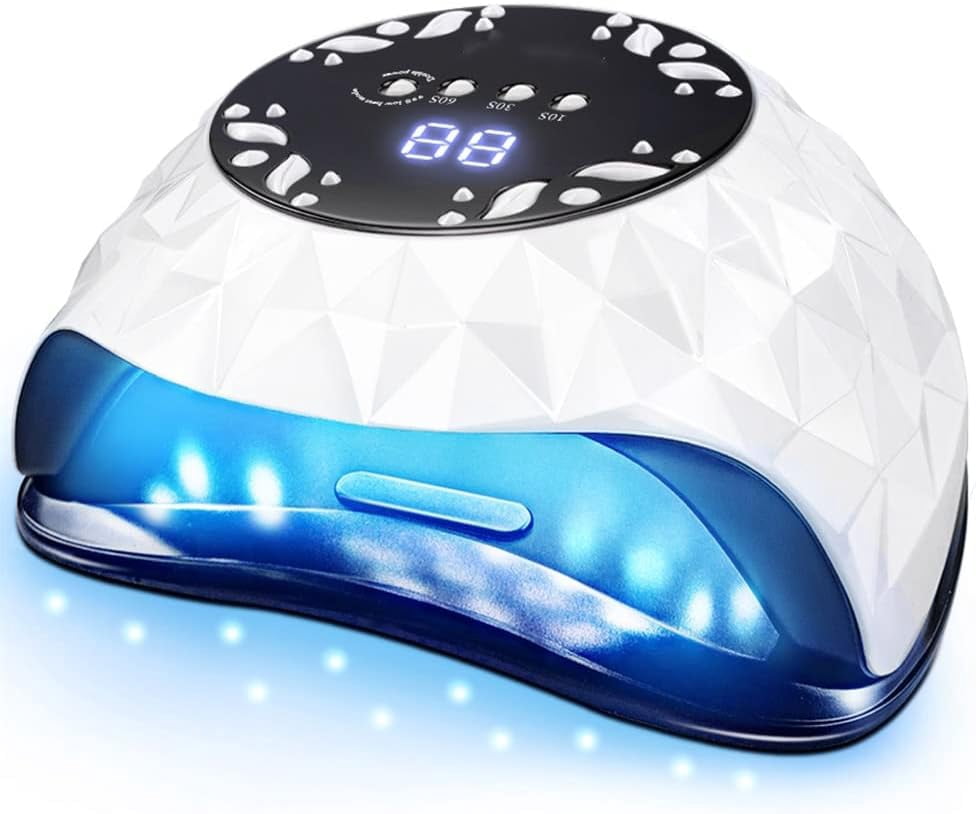 Nail Lamp Nail Dryer for All Gel Polish Fast Curing with 4 Timers Large ...