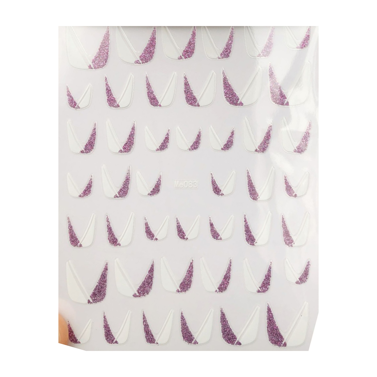 Nail Line Sticker French Style Self-Adhesive Ultra Thin Glitter Nails ...