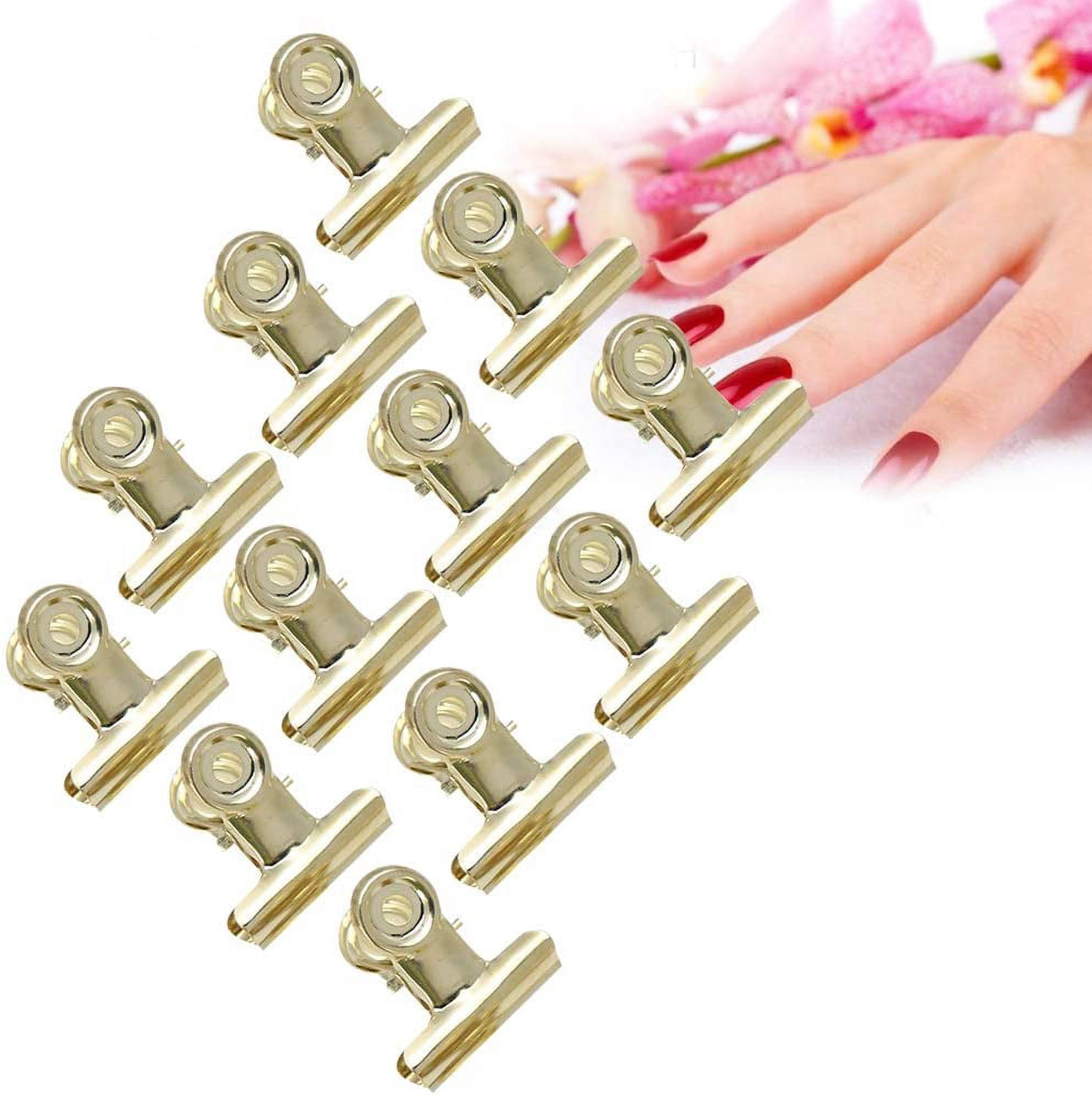 Nail Pinching Tool, 12pcs Nail Extension Clips Nail Pinching Clips File ...