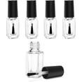 Nail Polish Bottles, Empty Nail Polish Bottles with Brush Cap (5ml 5P ...