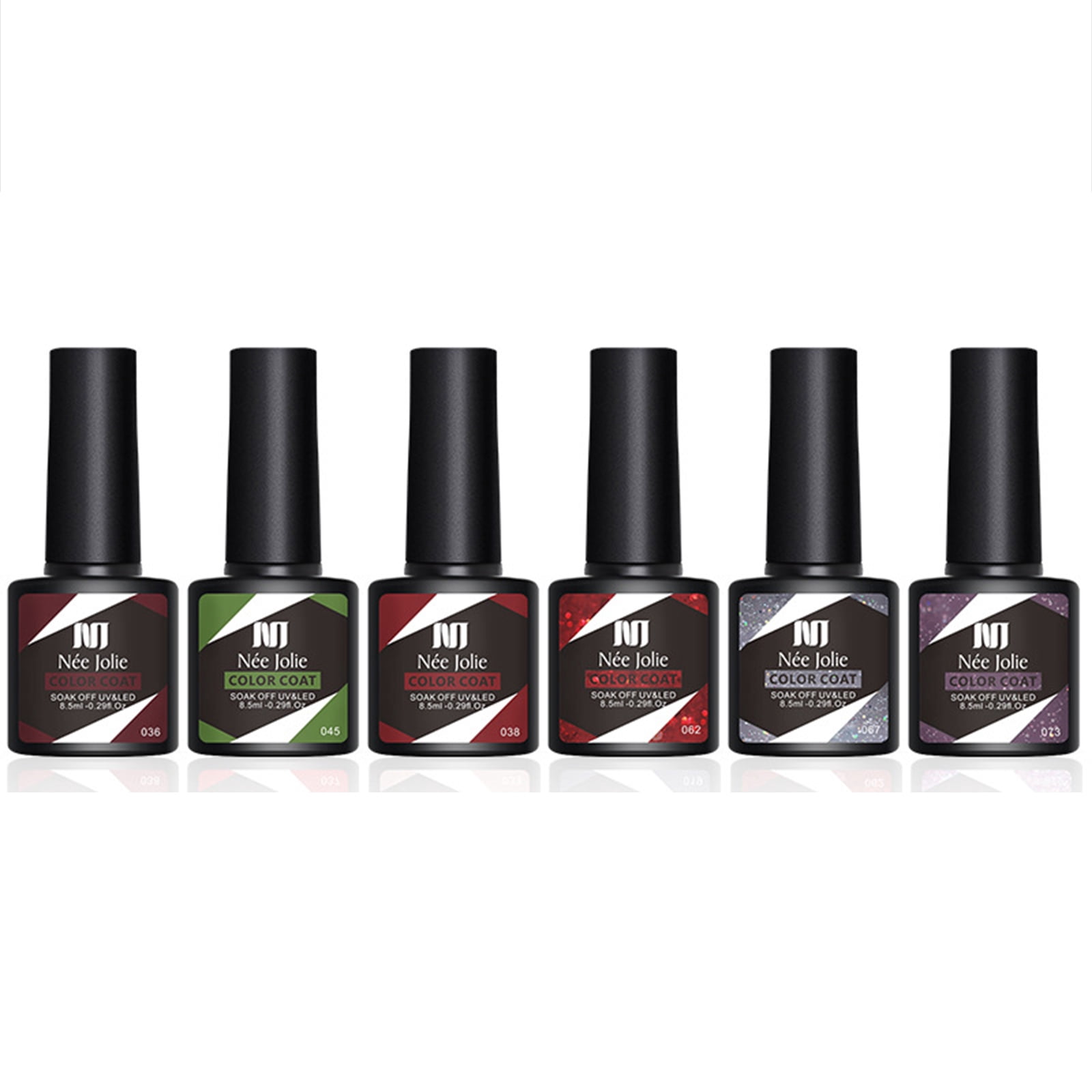 Nail Polish Kit Soak Off Nail Gel Set Starter Kit with Assorted Color ...