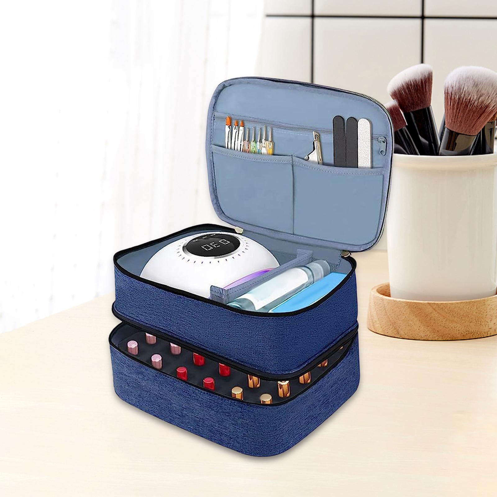 Nail Polish Organizer Bag Nail Dryer Case Holds 30 Bottles (15ml ...