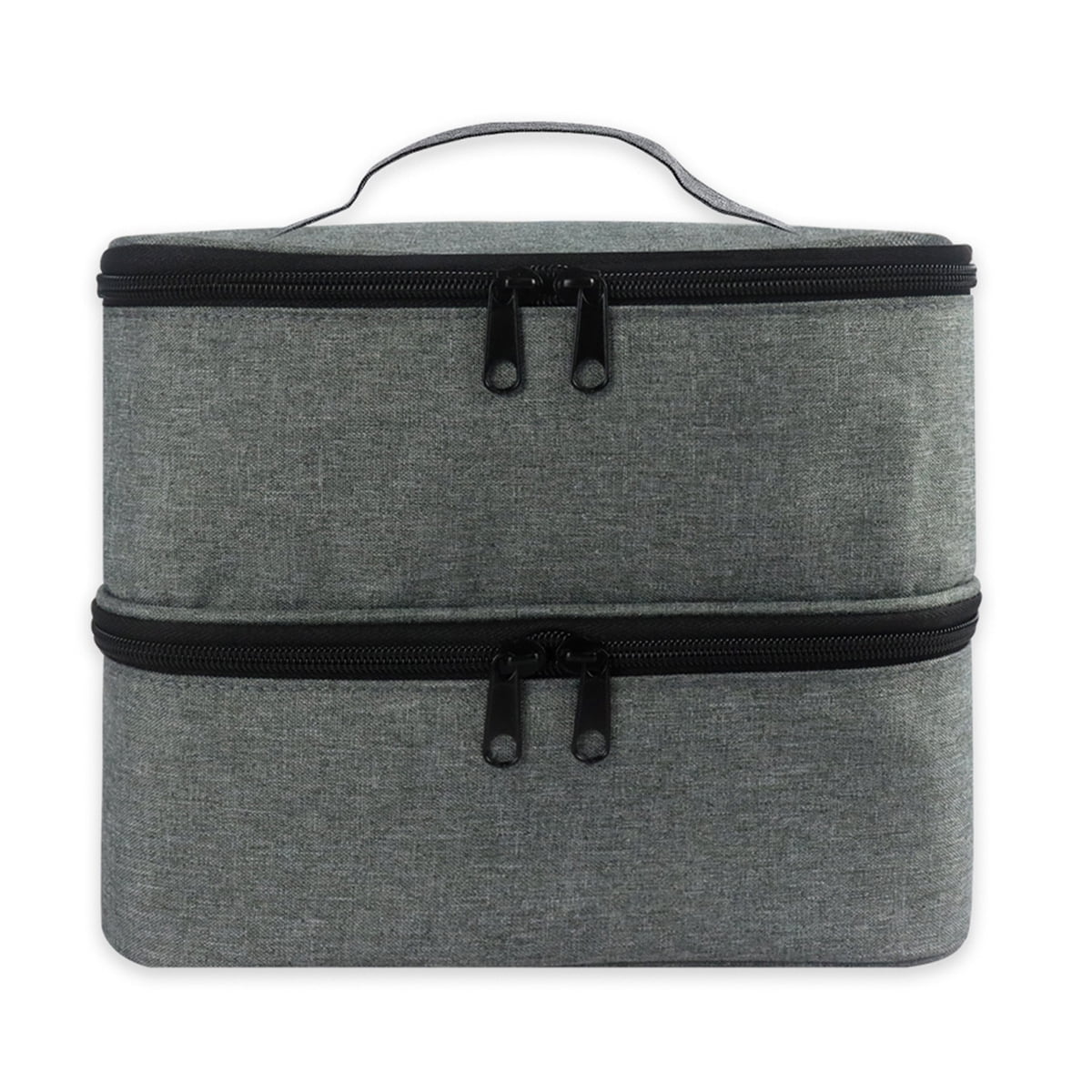 Nail Polish Organizer Case,Portable Double-Layer Nail Polish Organizer ...