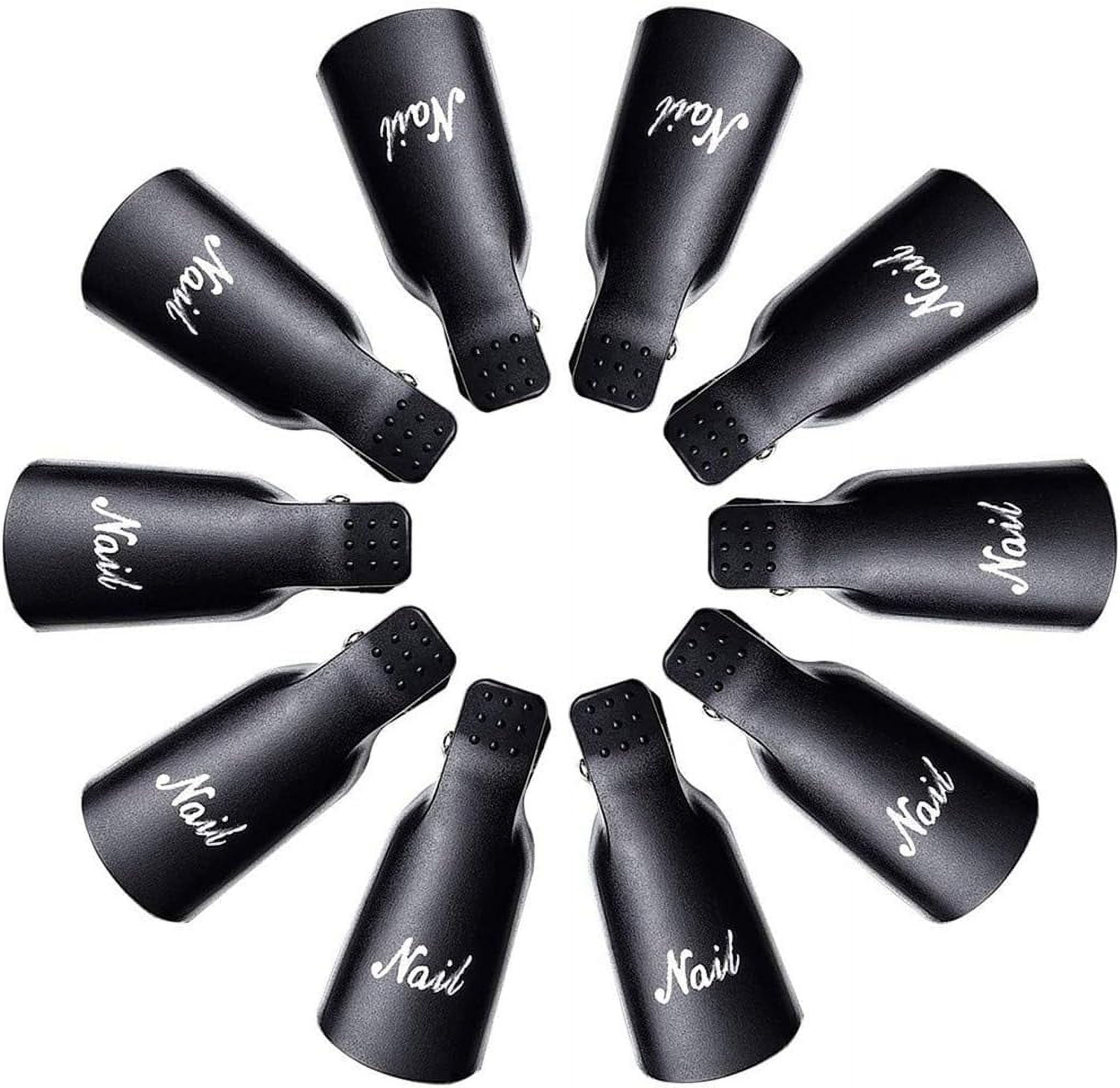 Nail Polish Remover Clips Set, Nail Art Gel Cap Soak Clip UV Manicure ...
