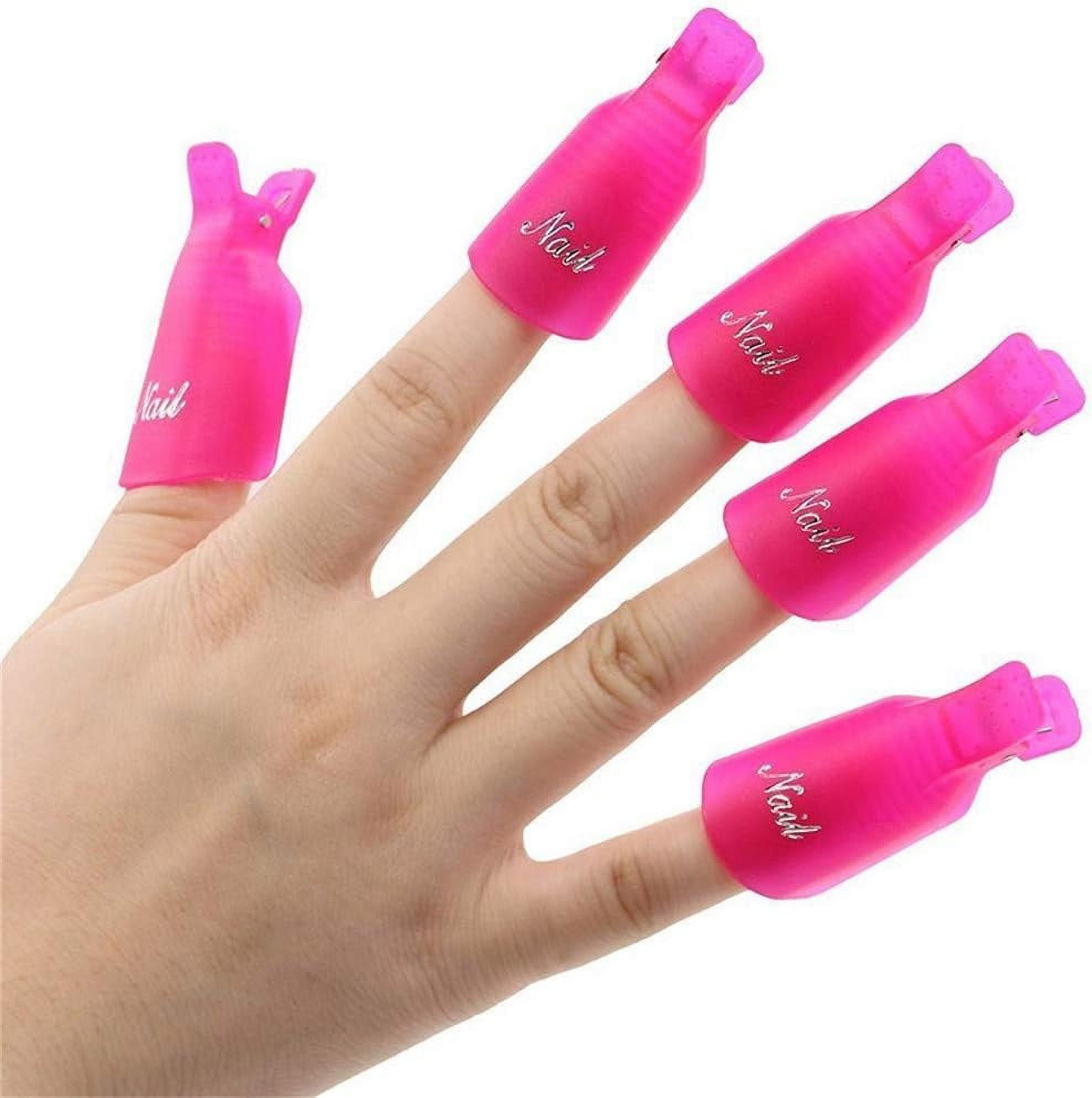 Nail Polish Remover Clips Set, Nails Art Gel Cap Soak Off Clip UV ...