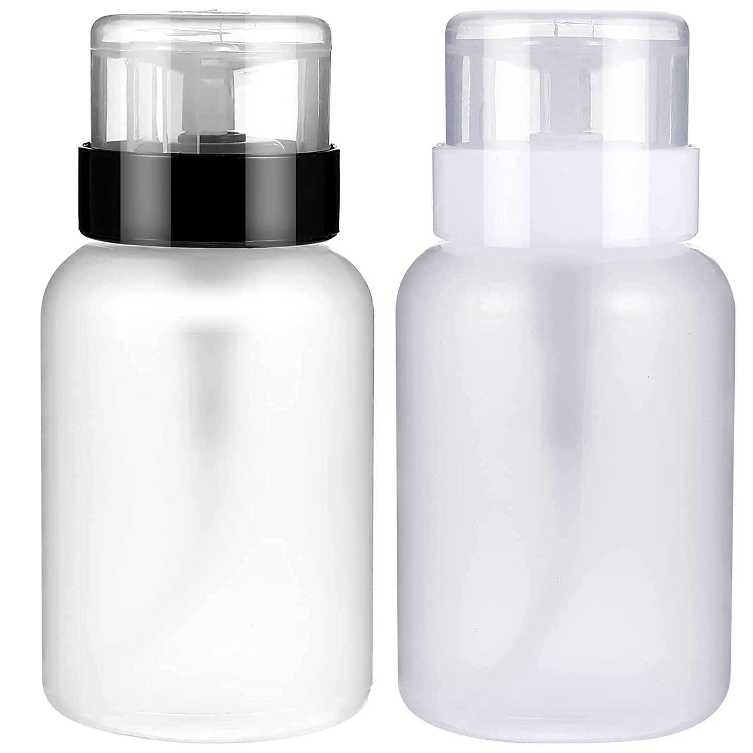 Nail Polish Remover Pump 2 Pack Acetone Pump Dispenser Alcohol Dispenser Push Down Empty ...