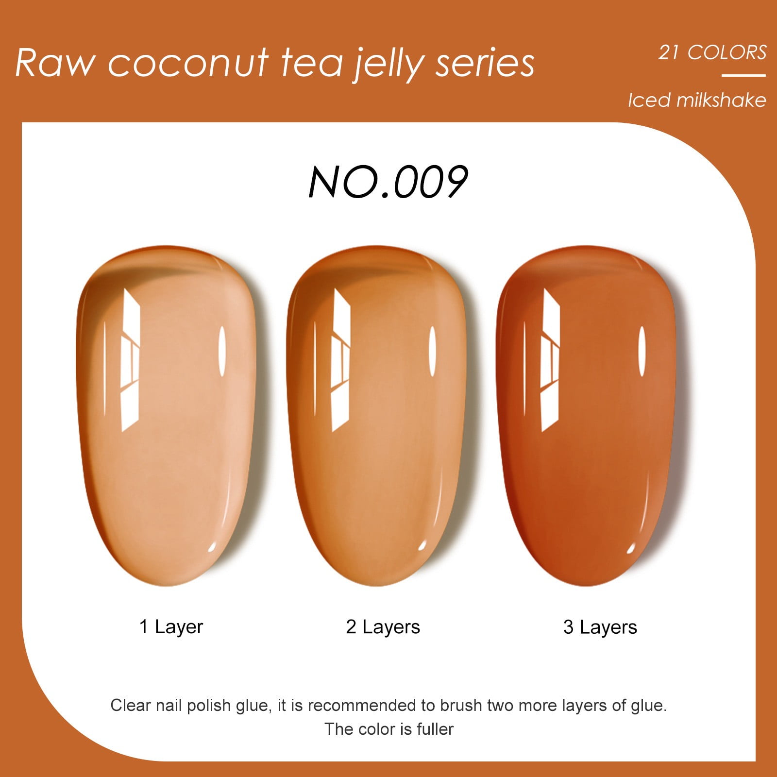 Nail Polish Set | Cream Ice Transparent & Semi-Transparent Finish | 20 ...