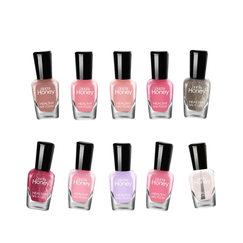 Nail Polish Set Quick-Drying Peelable Tearable Nail Polish 5ML * 10 ...