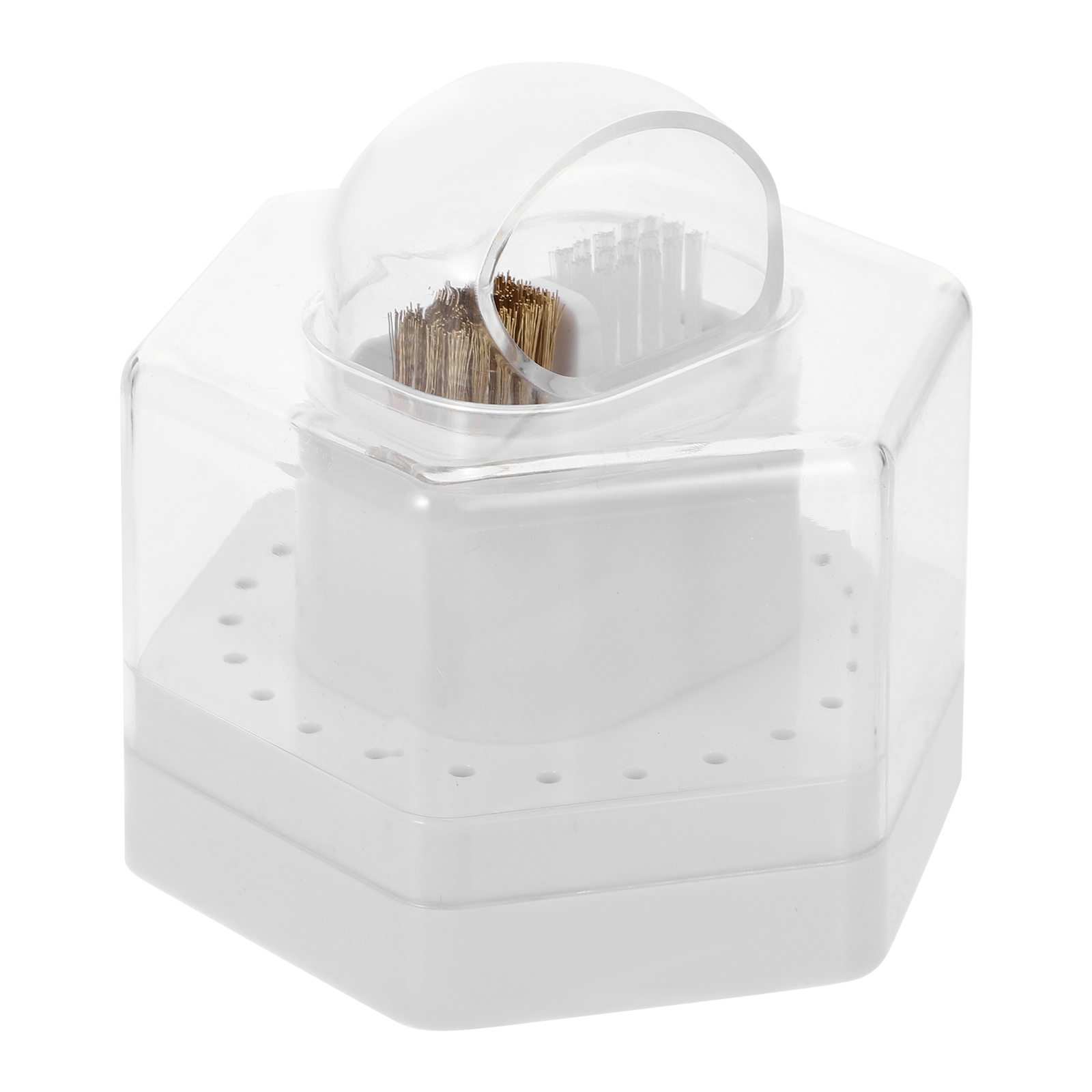 Nail Polishing Box Drill Holder Grinding Finishing Case Copper Wire Abs ...
