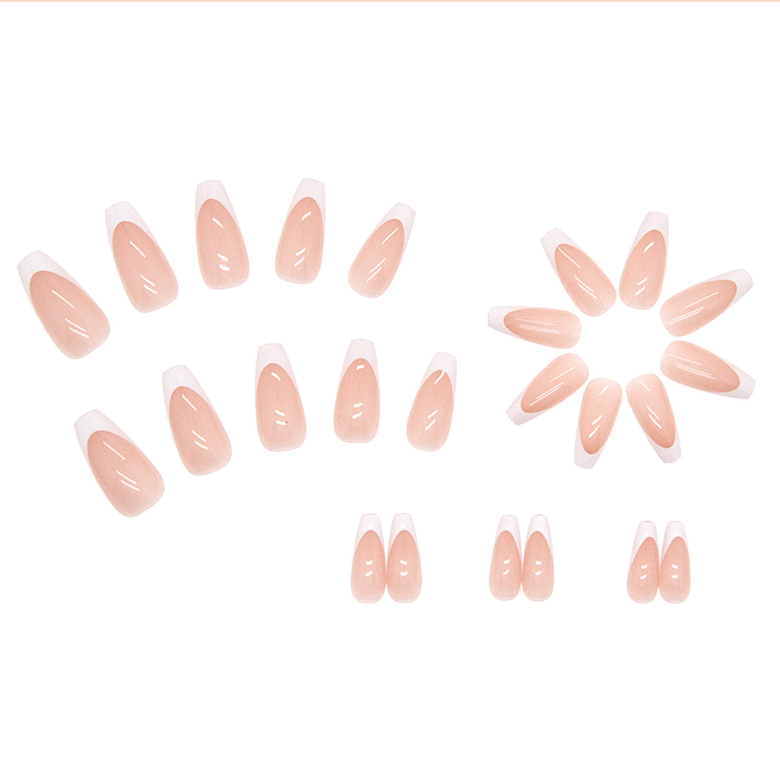 Nail Practice Finger Tips Nail Forms with Slight Curve Long Clear ...