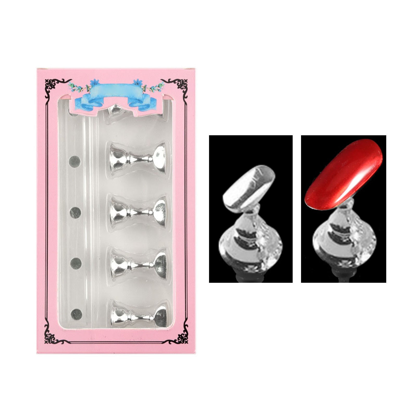 Nail Practice Rack Long Base - Clay Nail Holder Display, Color Card ...