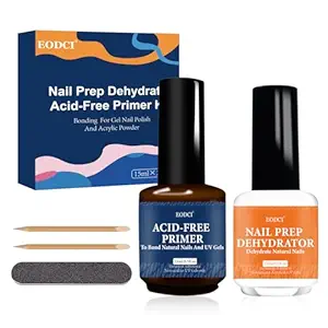 Nail Prep Dehydrate and Acid-Free Primer, Nail Primer and Dehydrator ...