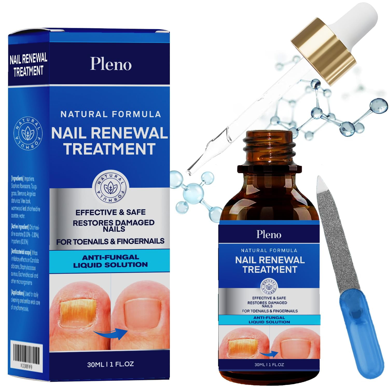 Nail Repair Liquid Solution for Thick Broken Discolored & Damaged ...