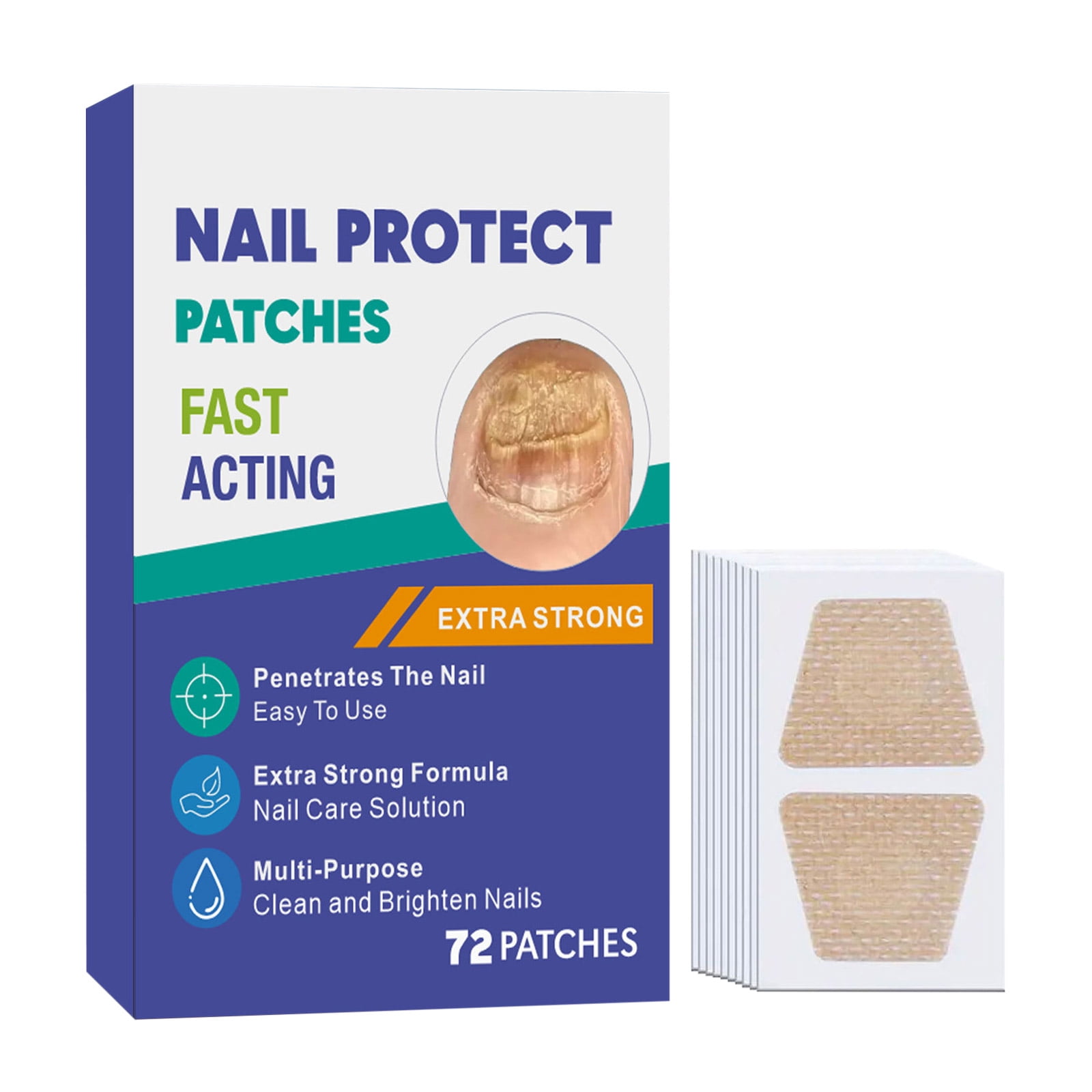 Nail Repair Patches, Extra Strength Toenail Renewal Fungal Repair ...