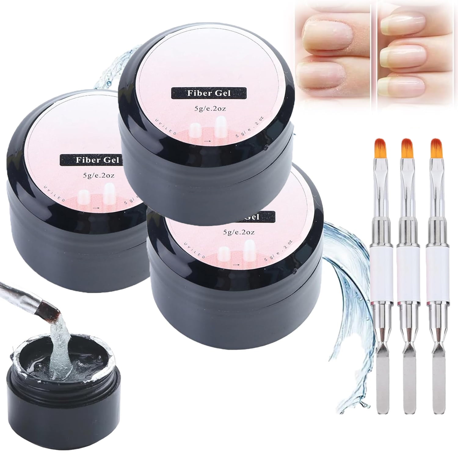 Nail Repair Protection Gel, Nail Repair Kit for Split Natural Nail, 5ml ...