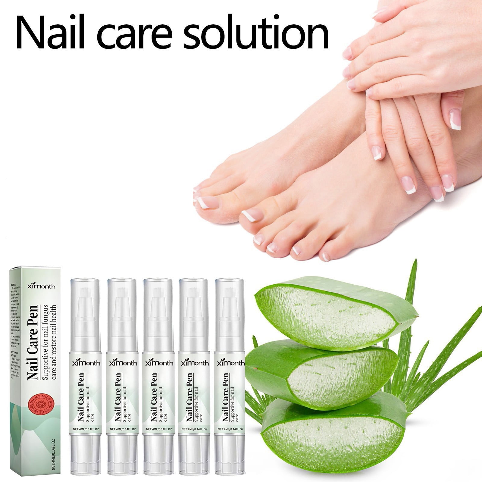 Nail Repair & Strengthening Liquid with Aloe Oil - 4ml Nail Treatment ...