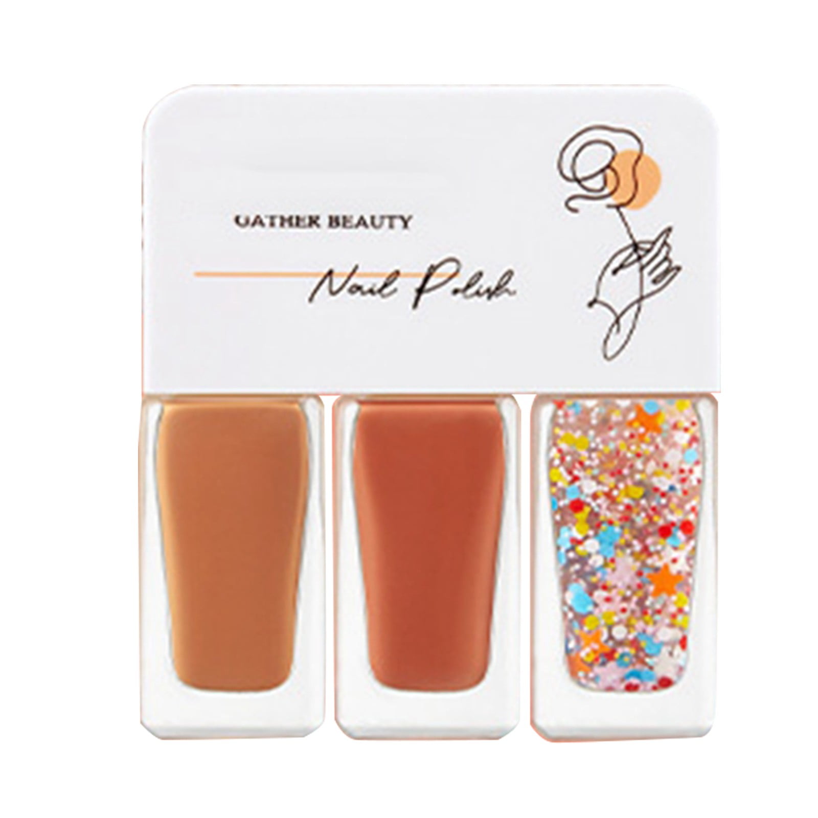 Nail Salon Accessories Nail Polish kit Nail Care False Nails 20 Colors ...