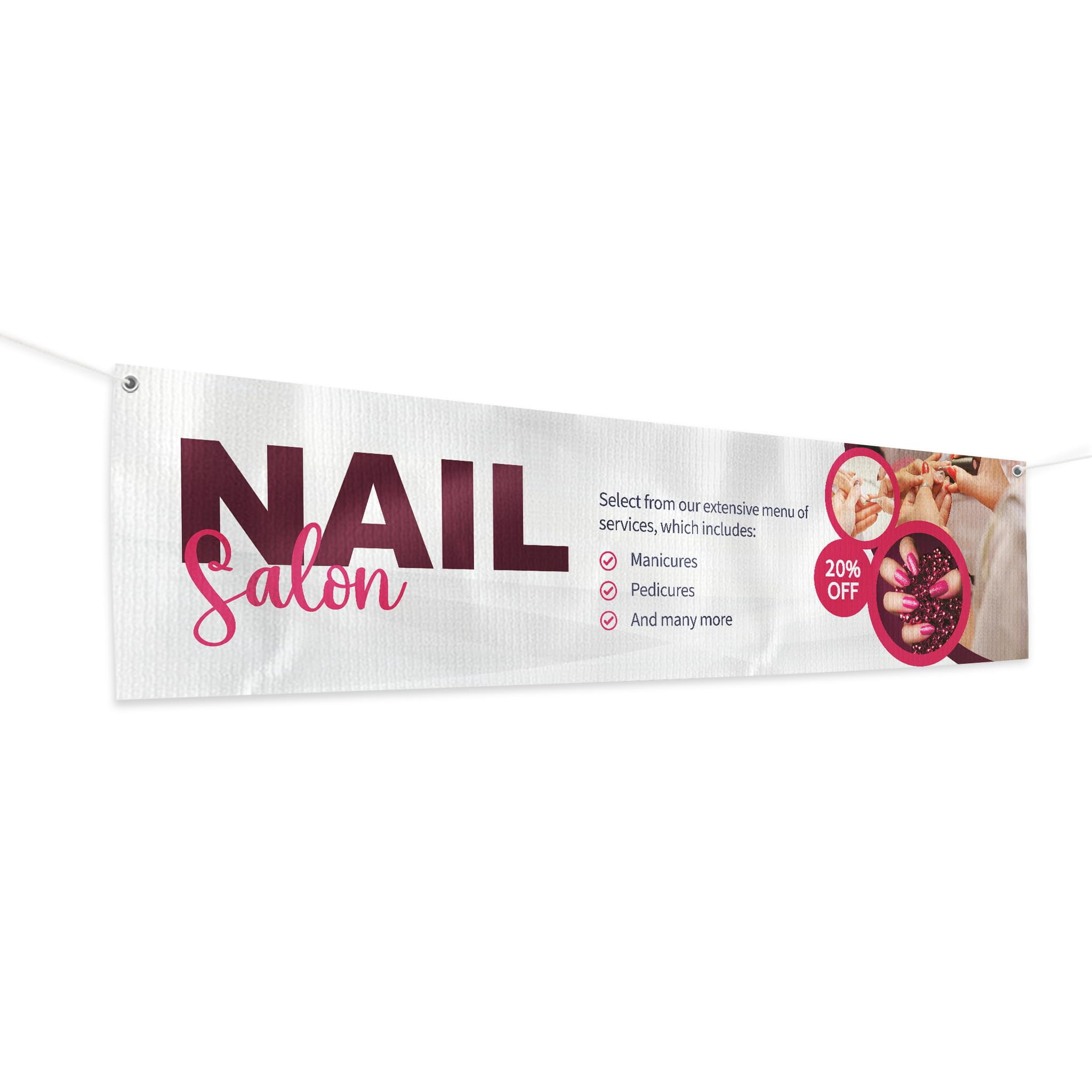 Nail Salon Banner Large (4Feetx1Feet) By Dreamcontroller | Wall Outdoor ...