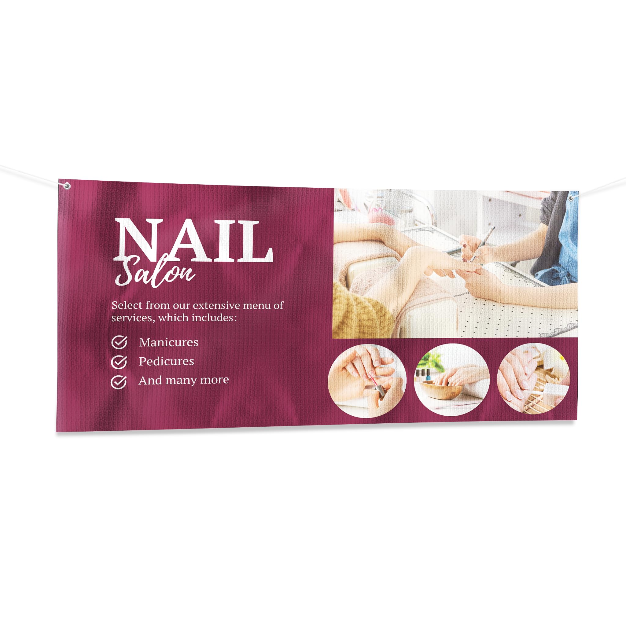Nail Salon Banner Large (4Feetx2Feet) By Dreamcontroller | Wall Outdoor ...