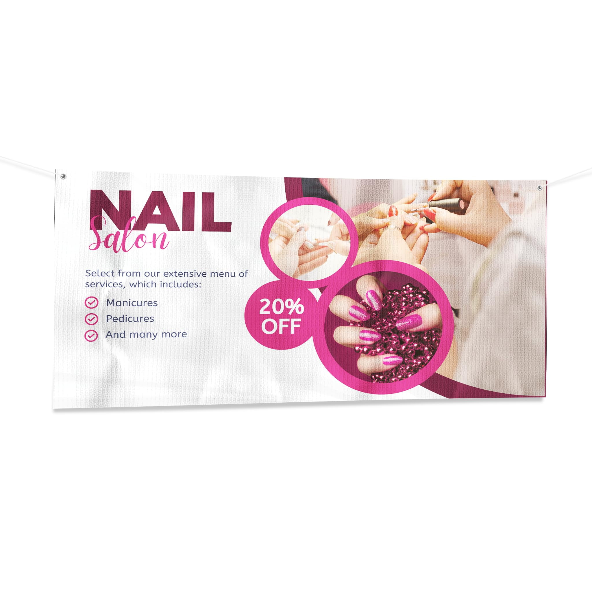 Nail Salon Banner Large (4Feetx2Feet) By Dreamcontroller | Wall Outdoor ...