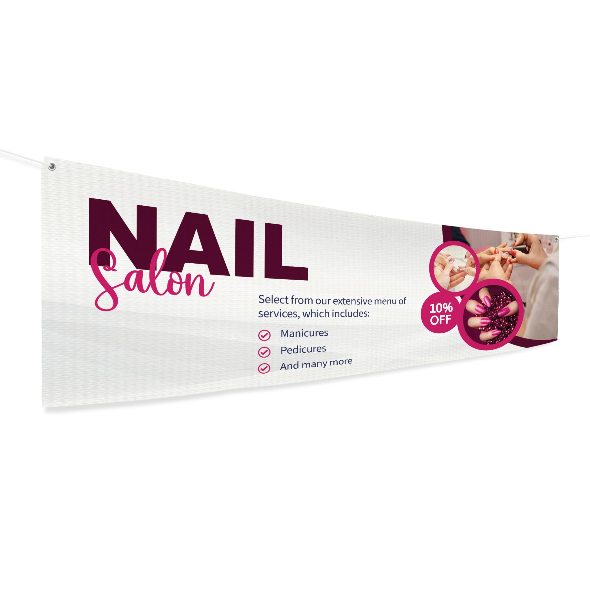 Nail Salon Banner Large (6Feetx2Feet) By Dreamcontroller | Wall Outdoor ...