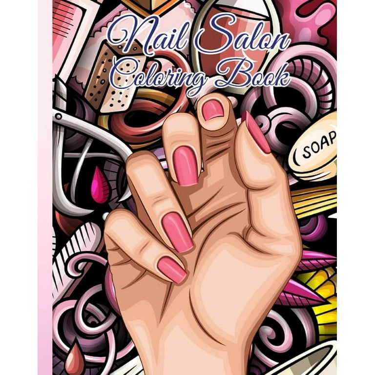 hair salon coloring book