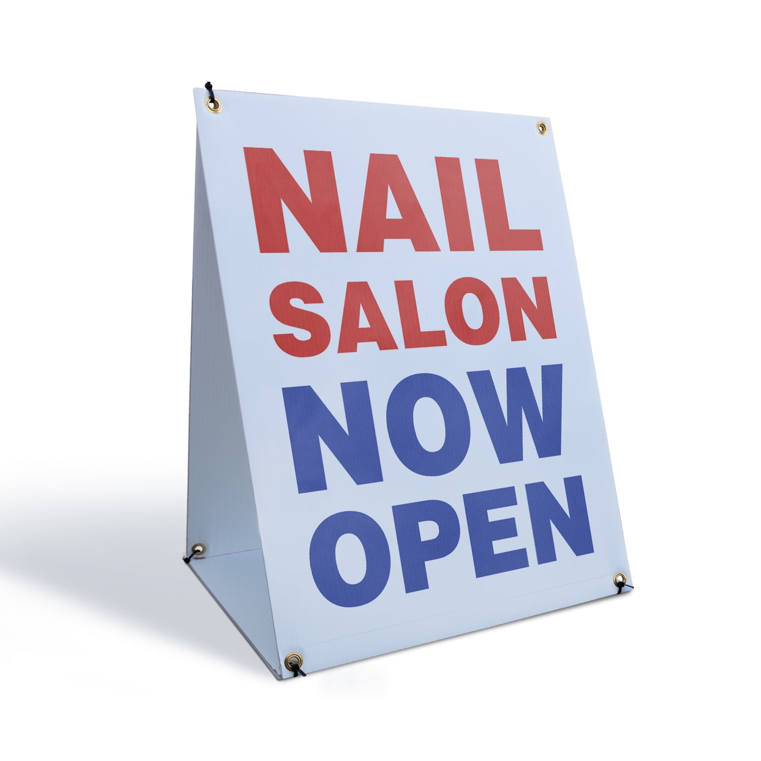 Nail Salon Now Open Sidewalk Sign 24 Inch x 36 Inch A-Frame Images On ...