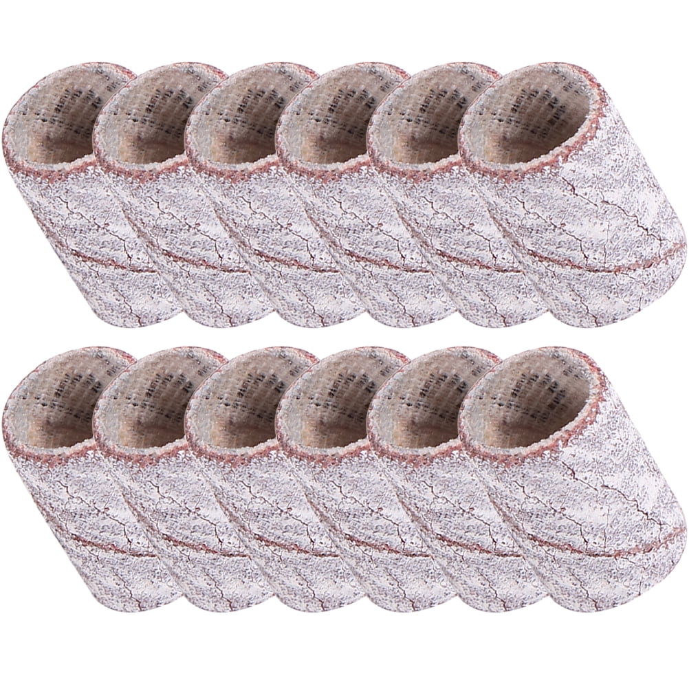 Nail Sand Rings Sanding Bands 200 Pcs Art White Circle Suite Manicure ...