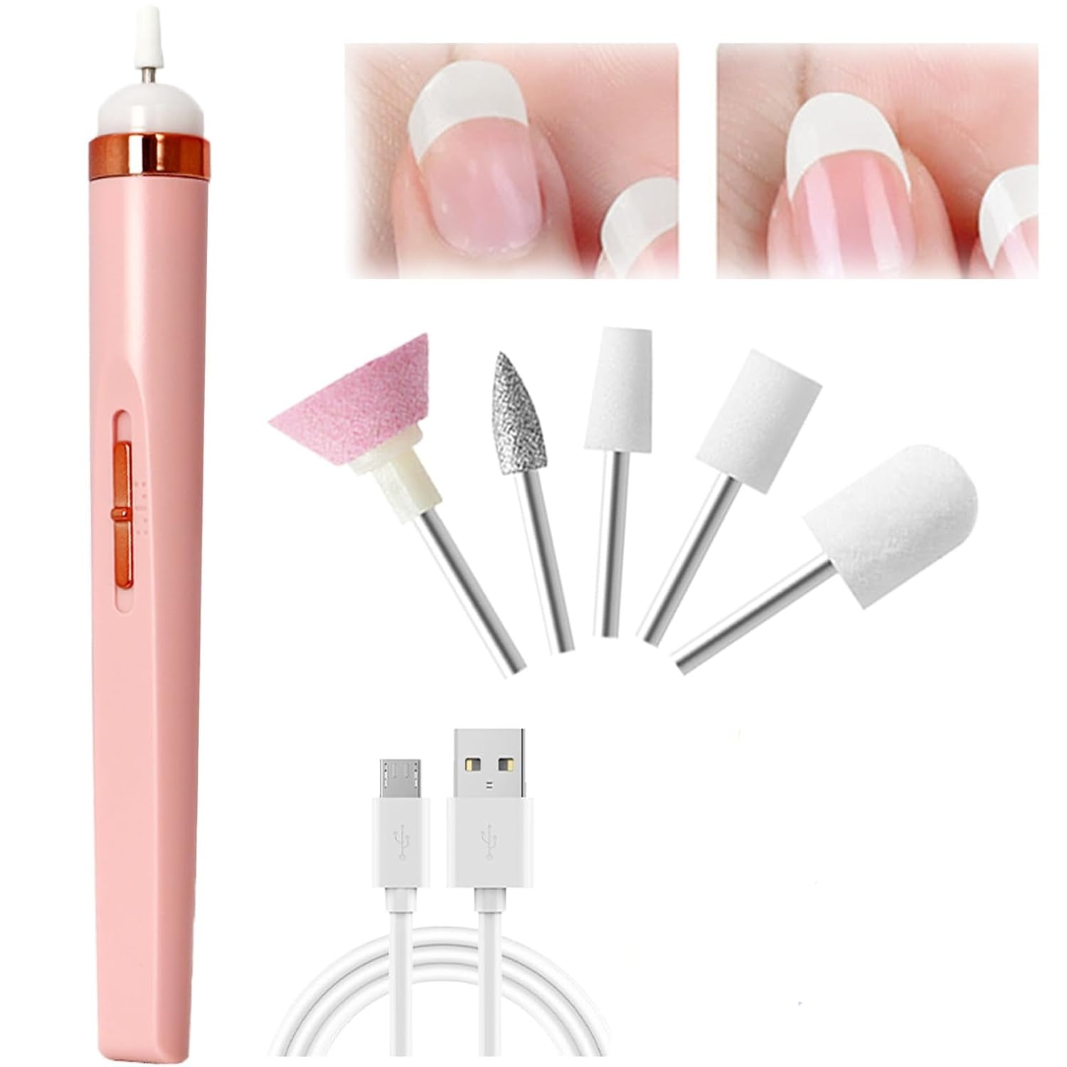Nail Set, Manicure Set, Electric Nail Manicure Set, Nail Polisher with ...