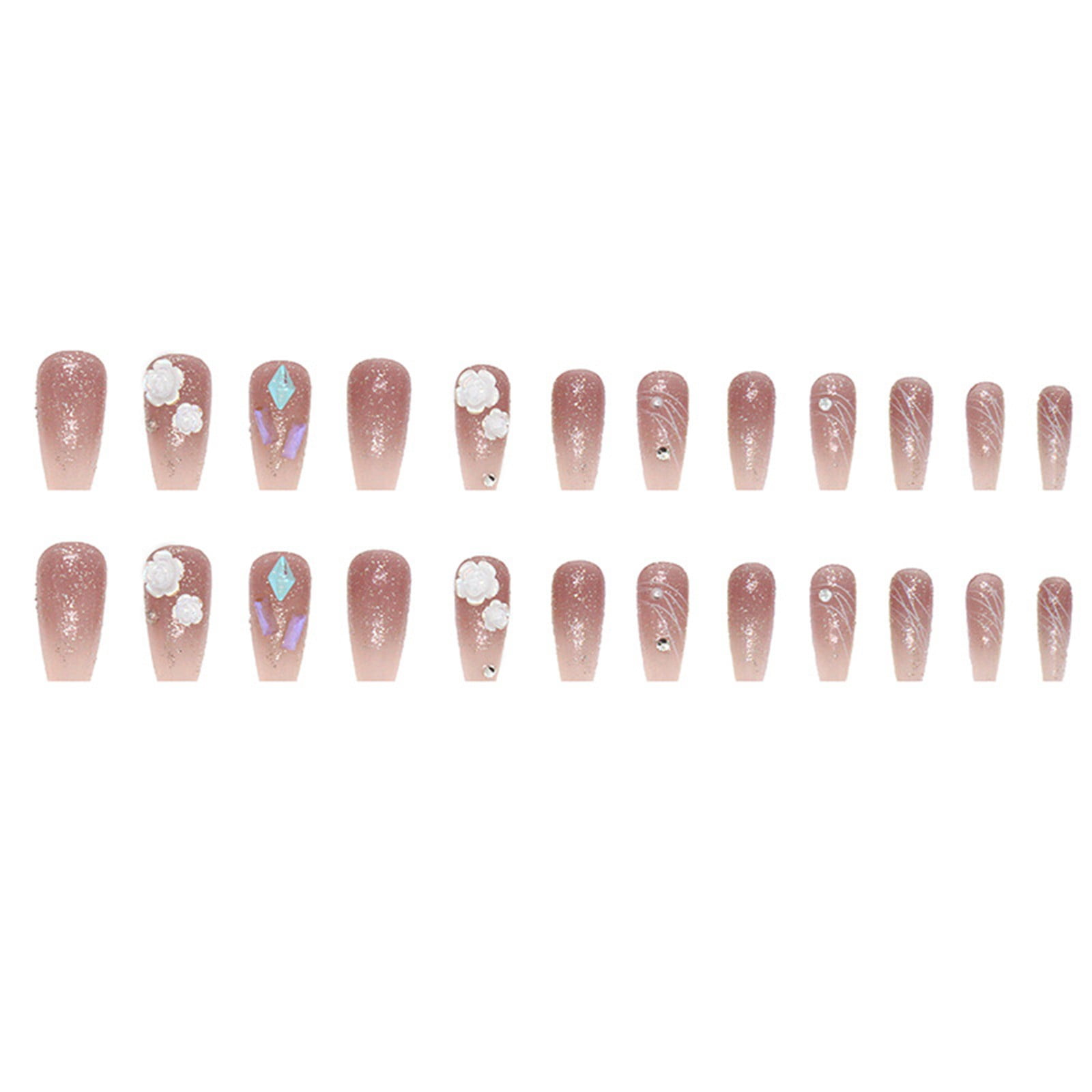 Nail Sizing Chart Soft Gel Full Cover Tips Full Clear Nail Tips Coffin ...