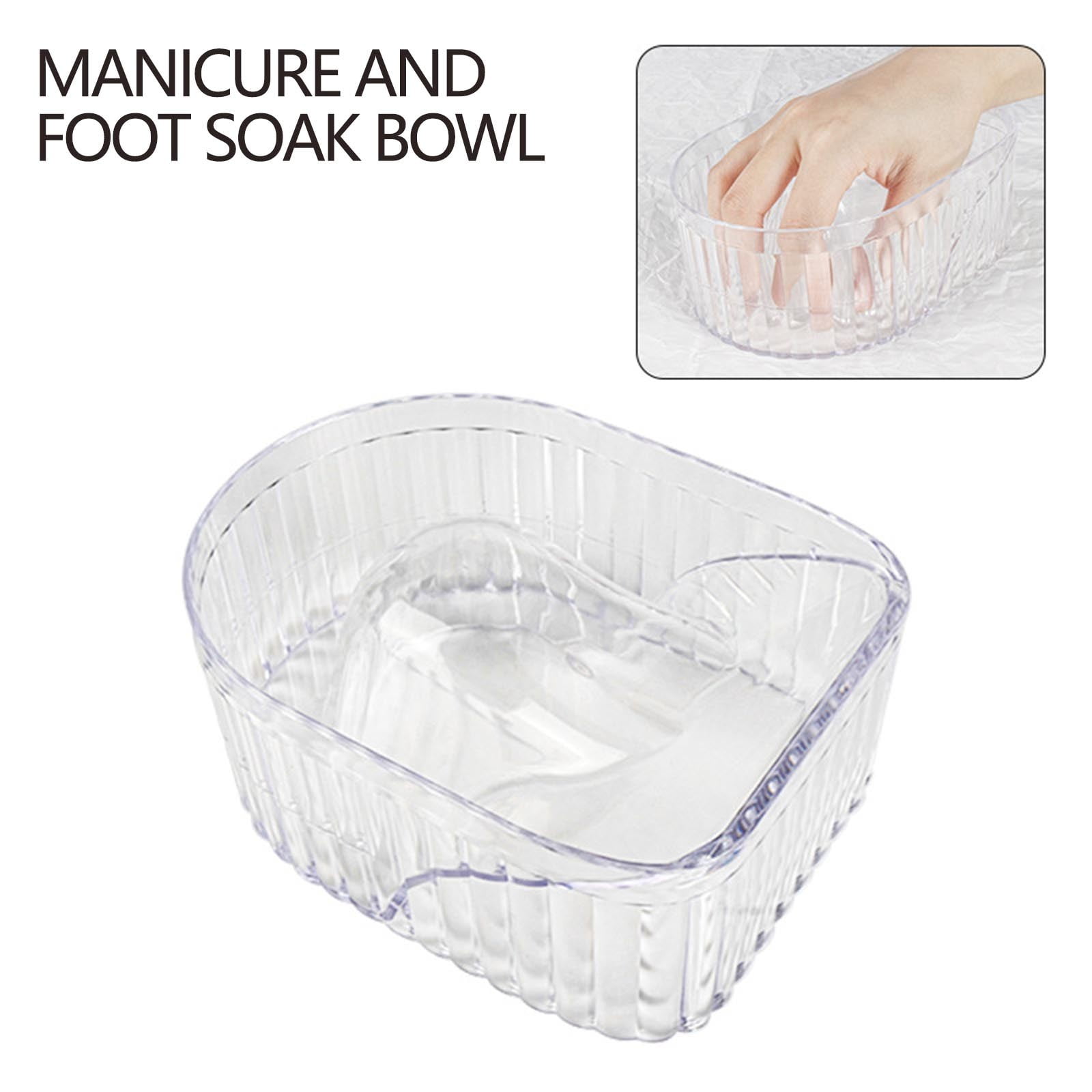 Nail Soaking Bowl, Ergonomic Manicure Prep Tool, Softens Cuticles ...