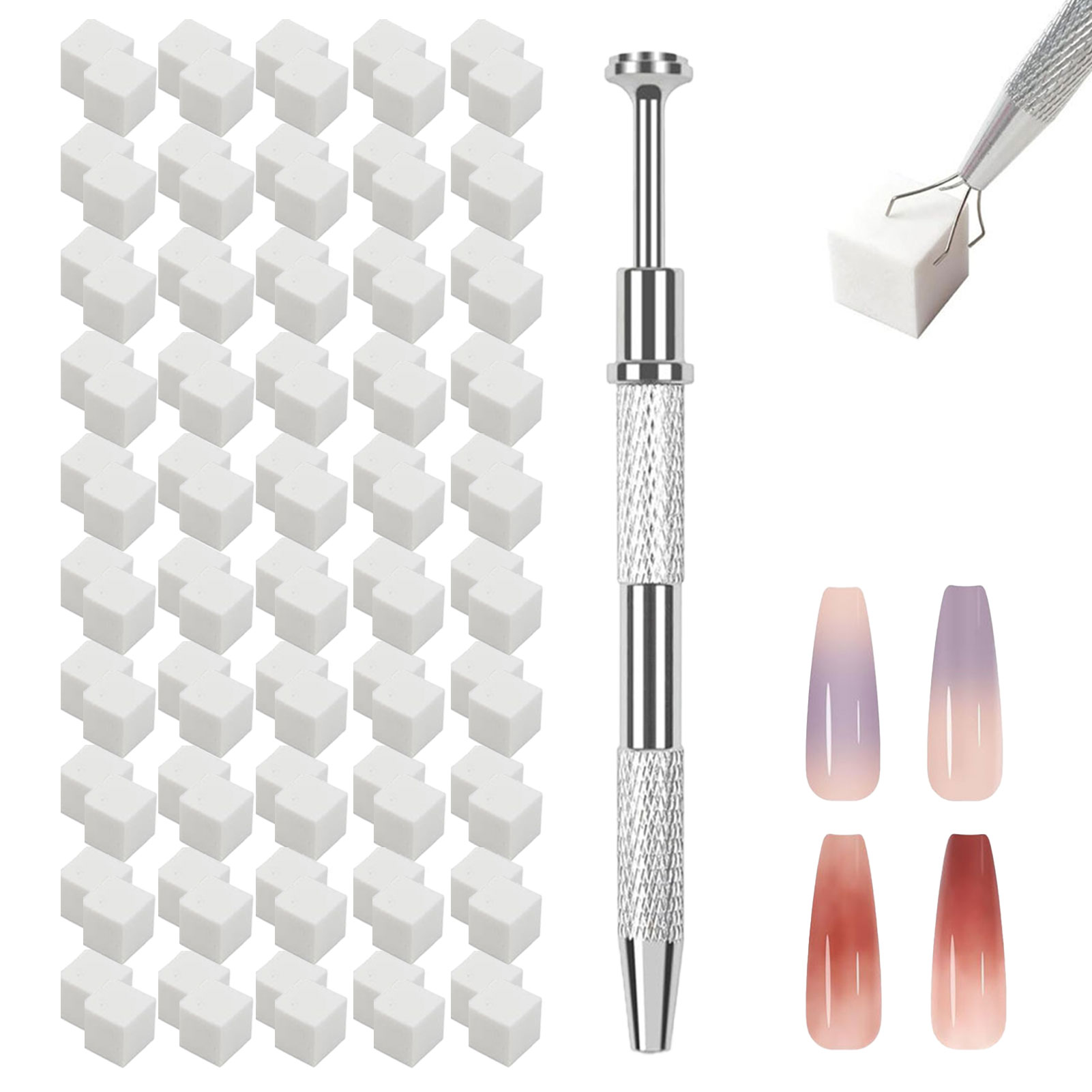 Nail Sponge | Professional Nail Ombre Sponges | 100X Soft Nail Sponges ...