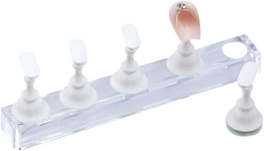 Nail Stand for Press On Nails Display Practice Art Magnetic Fake Nail ...