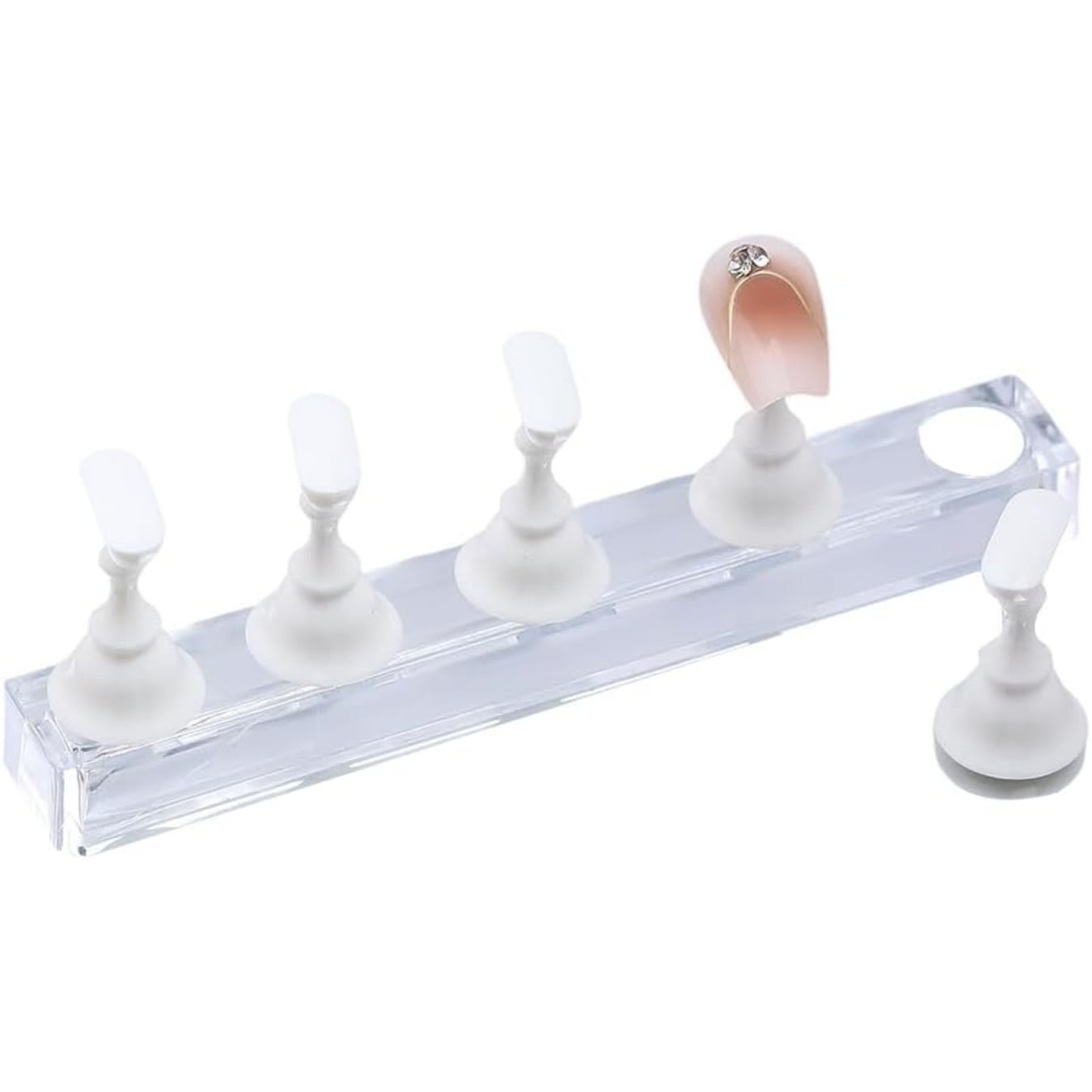 Nail Stand for Press On Nails Display Practice Art Magnetic Fake Nail ...