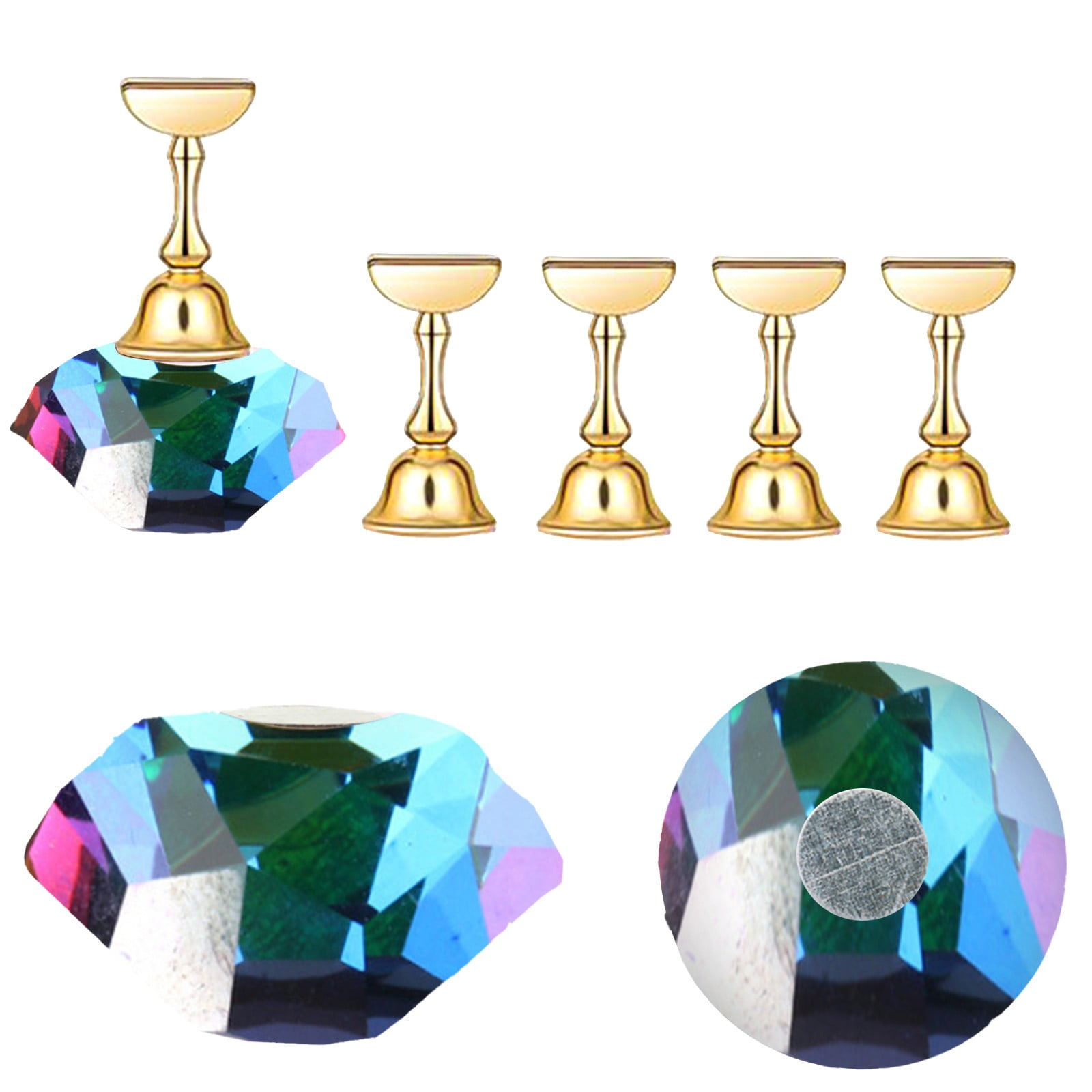 Nail Stands Acrylic Tips Practice Training DIY Art Display Fingernail ...