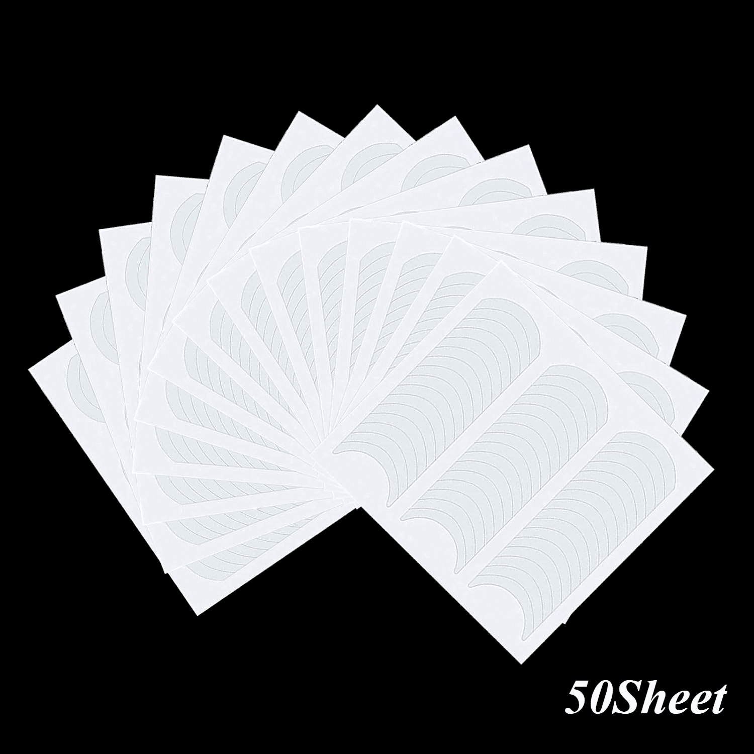 Nail Sticker 50 Sheets Self Adhesive French Tip Stickers Guide ...