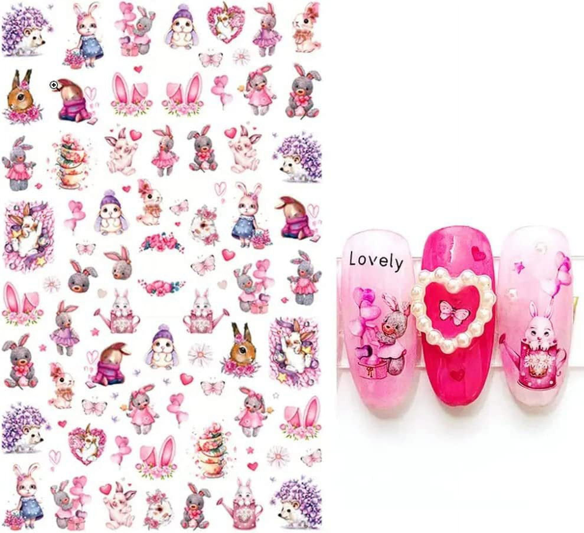 Nail Sticker Get Festive with Easter Nail Stickers Featuring Bunnies ...