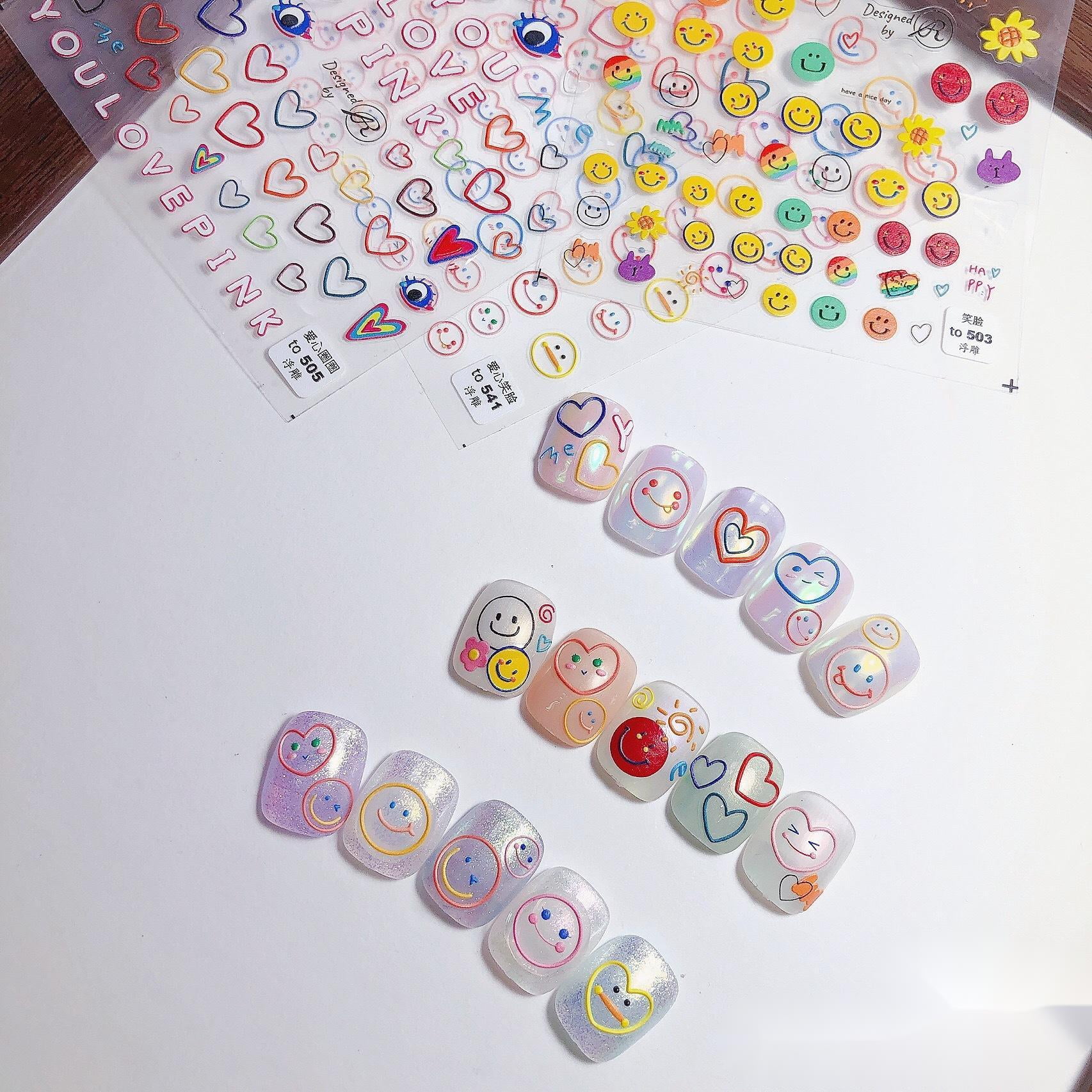 Nail Sticker Japanese Adhesive Nail Sticker - Walmart.com