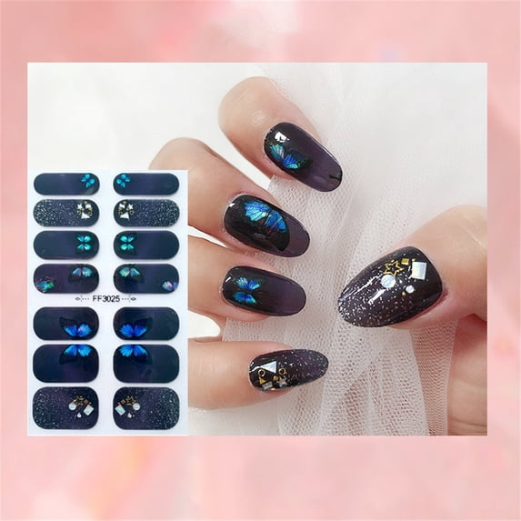 Nail Stickers Elegant Nail Care Sticker Full Paste Finished European ...