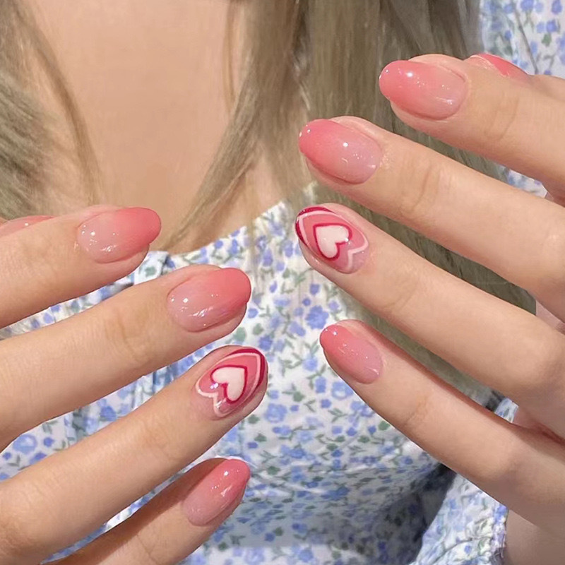 Nail Stickers Fake Nails Wearable Detachable Nail Tips - Walmart.com