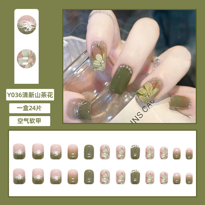 Nail Stickers Sweet Cool Wearable Nails Detachable Nail Stickers Fake ...