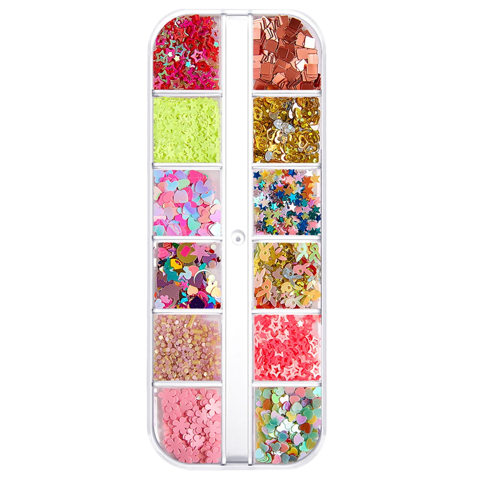 Nail Strips Color Street Christmas Nail Sequins Irregular Colors Nail ...