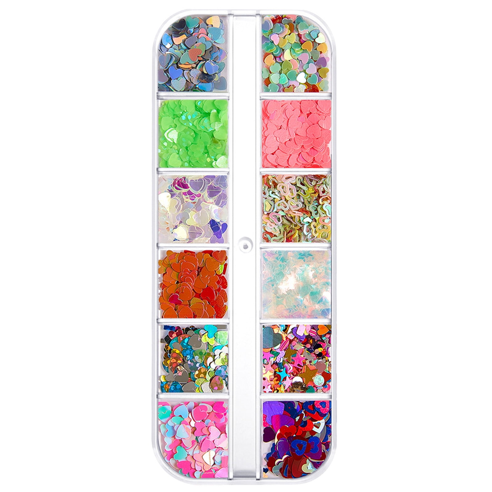 Nail Strips Color Street Christmas Nail Sequins Irregular Colors Nail ...