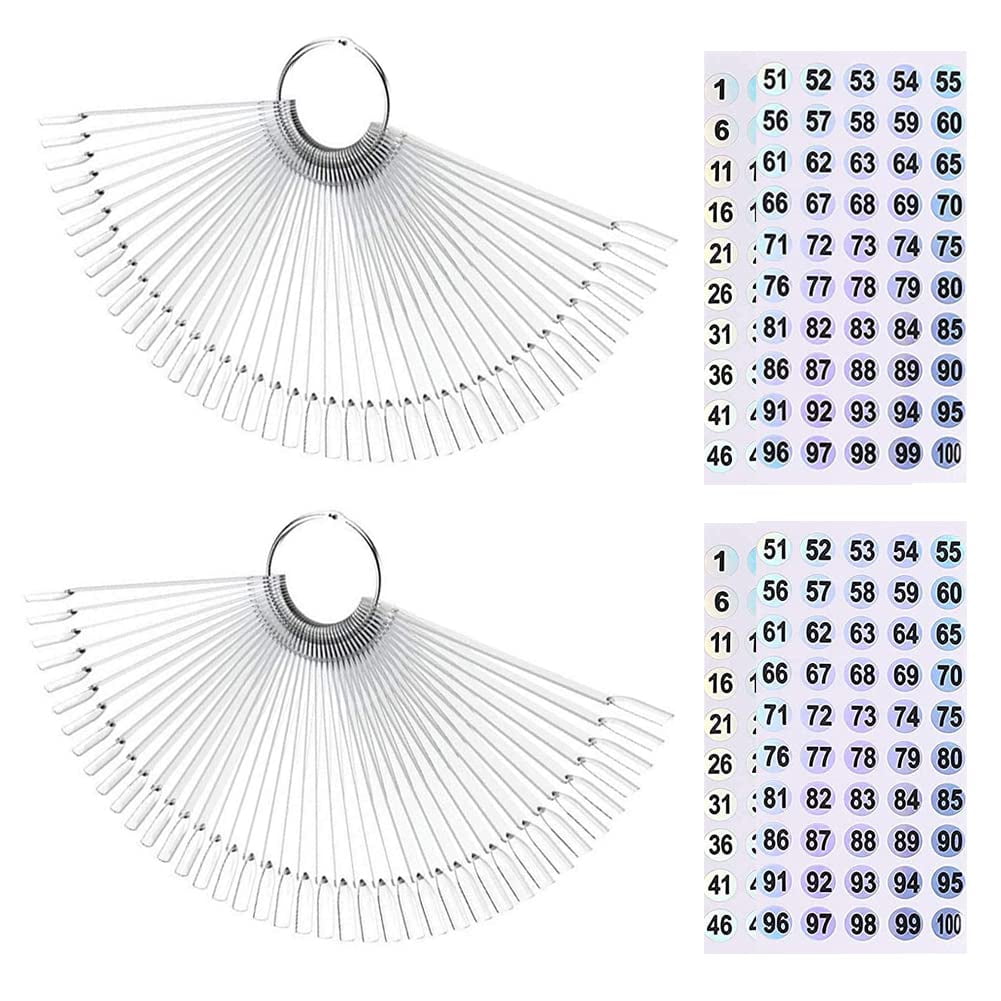 Nail Swatch Sticks with Ring for Nail Polish Color Display Board Art ...