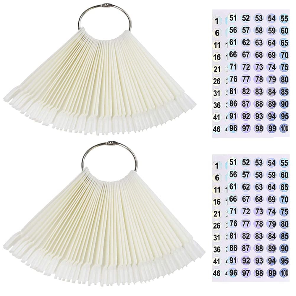 Nail Swatch Sticks with Ring for Nail Polish Color Display Board Art ...