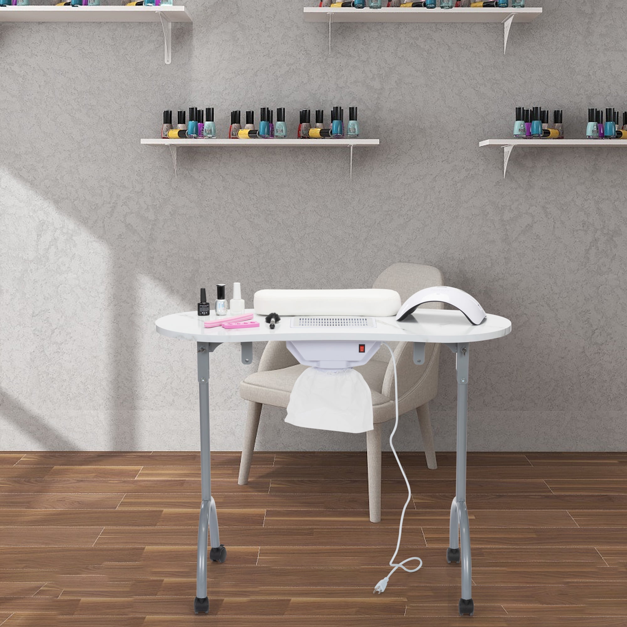 Nail Table for Nail Tech Portable & Foldable Manicure Table Nail Table ...