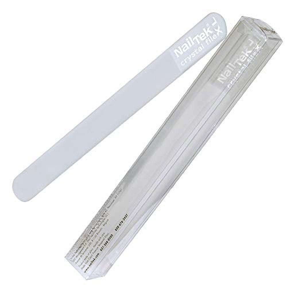 Nail Tek Crystal File â€“ 7" Durable Glass Nail File with Case, Travel ...