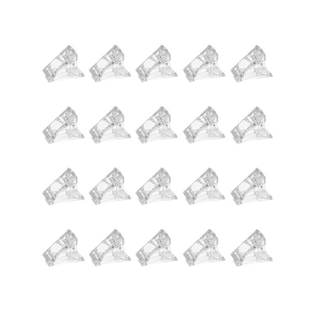 Nail Tip Clips Quick Building Poly Gel UV LED Builder DIY Transparent ...